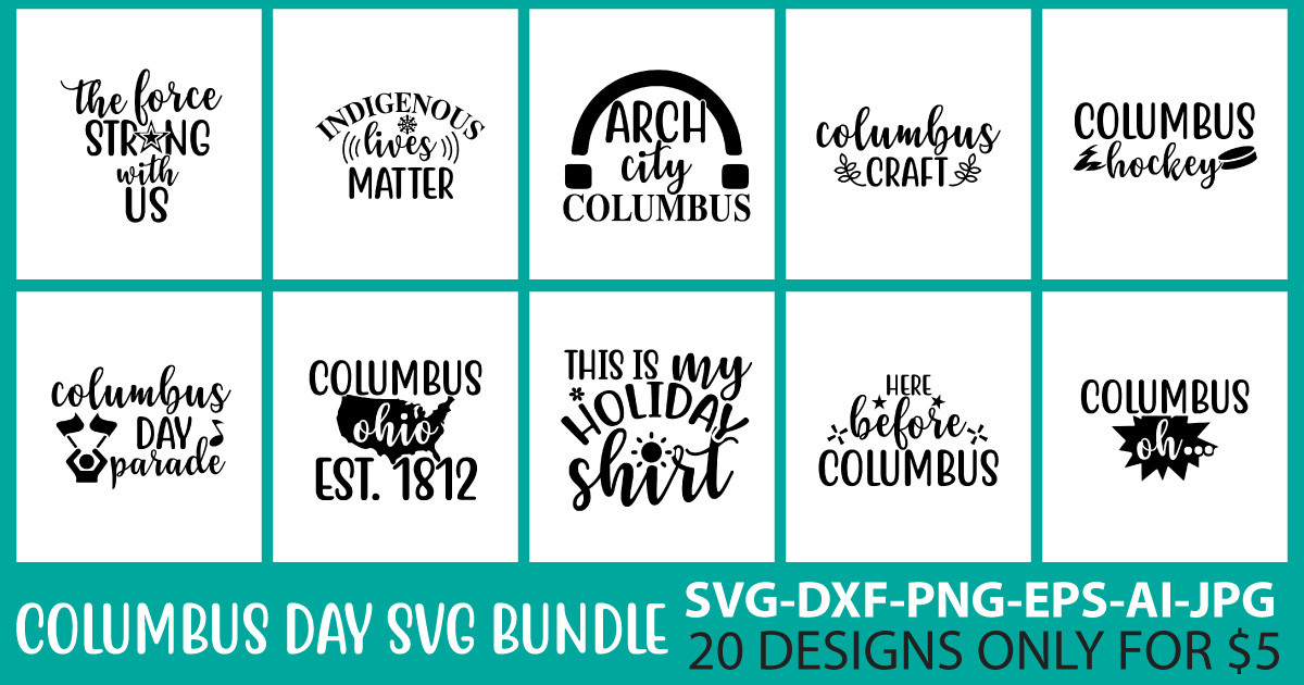 Columbus Day SVG Bundle Bundle · Creative Fabrica