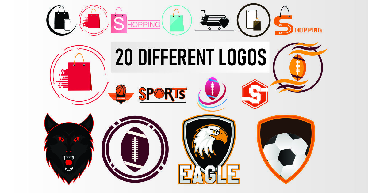 Different Logos Bundle Bundle · Creative Fabrica
