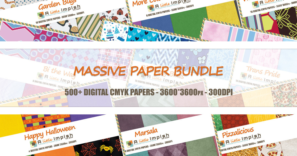 Massive Paper Bundle Bundle · Creative Fabrica