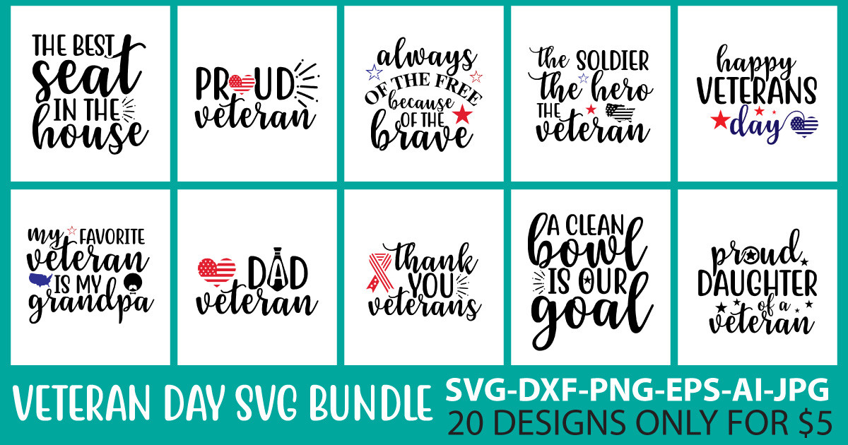 Veteran Day SVG Bundle Bundle · Creative Fabrica