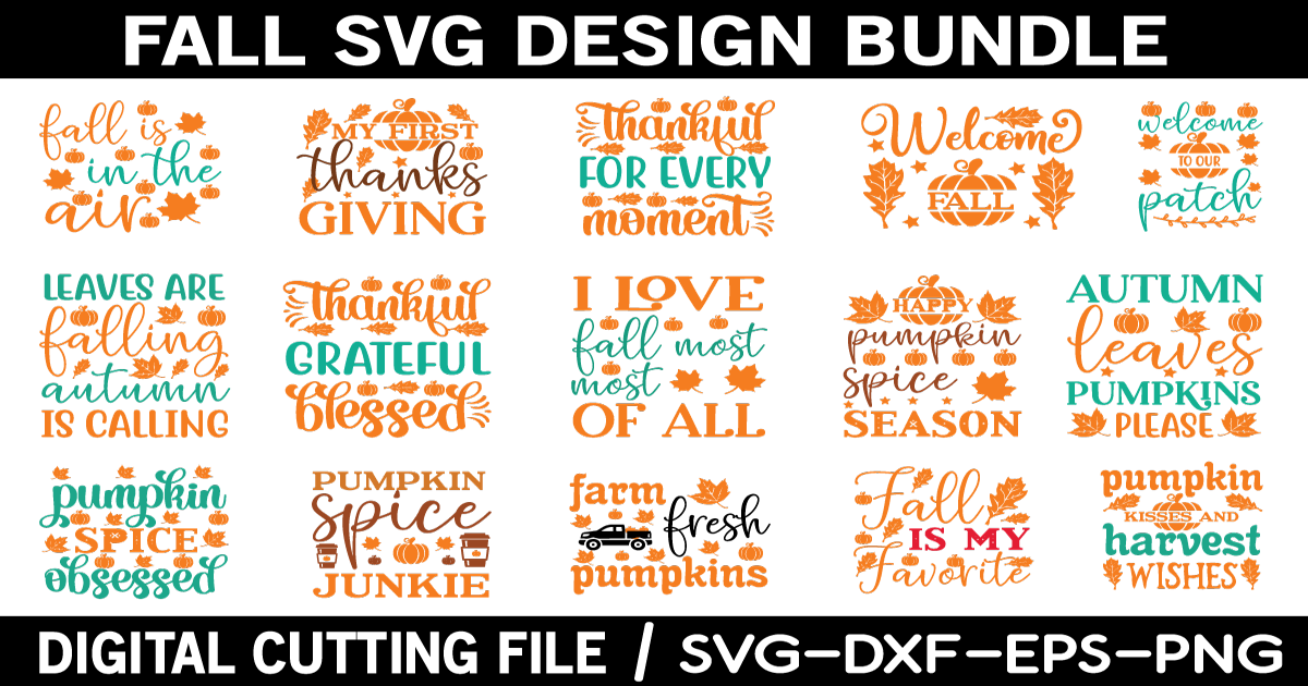 Fall SVG Design Bundle Bundle · Creative Fabrica