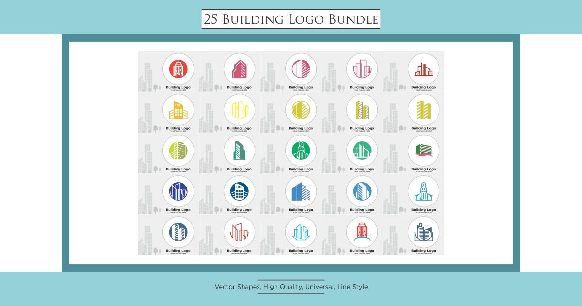 Building Logo Bundle 3 Bundle · Creative Fabrica