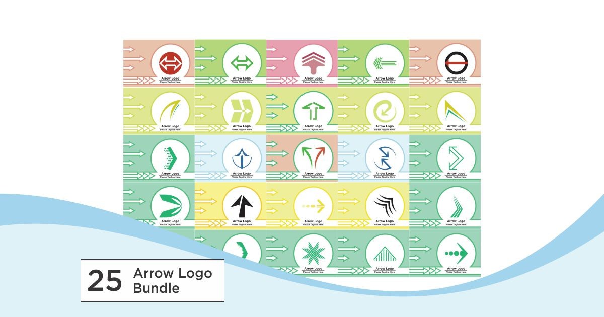 Arrows Logo Bundle 4 Bundle · Creative Fabrica
