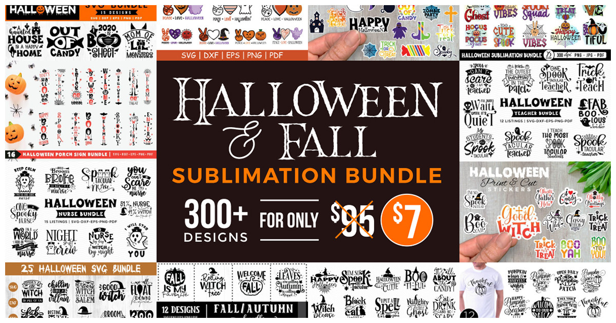Halloween & Fall Sublimation Bundle Bundle · Creative Fabrica