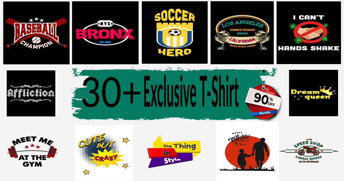 T-Shirt Design Bundle Bundle · Creative Fabrica