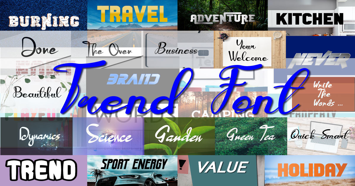 Trend Font Bundle Bundle · Creative Fabrica