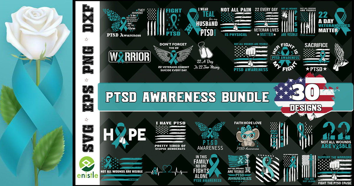 PTSD Awareness Graphic Bundle Bundle · Creative Fabrica