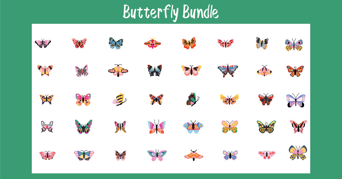 Butterfly Bundle Bundle · Creative Fabrica