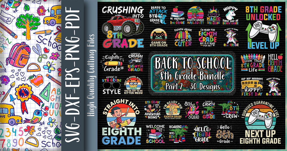 Eighth Grade Back to School Bundle-P2 Bundle · Creative Fabrica