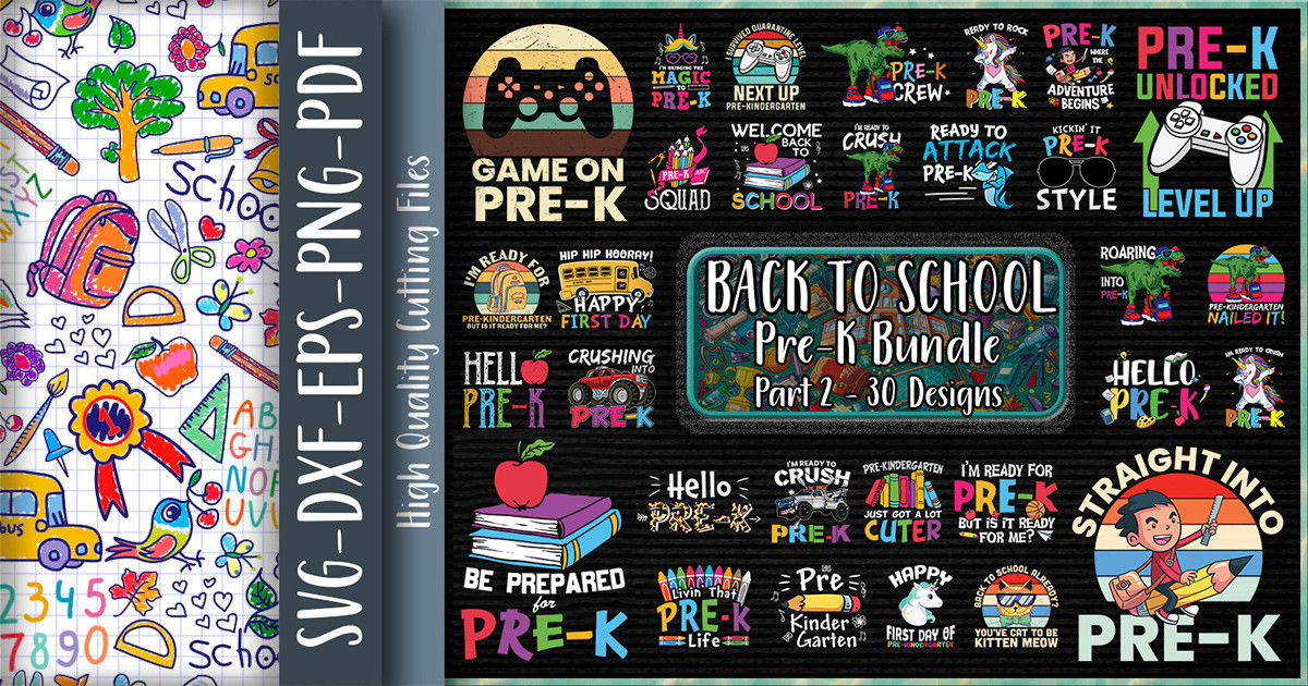 Pre-K Back to School Bundle P2 Bundle · Creative Fabrica