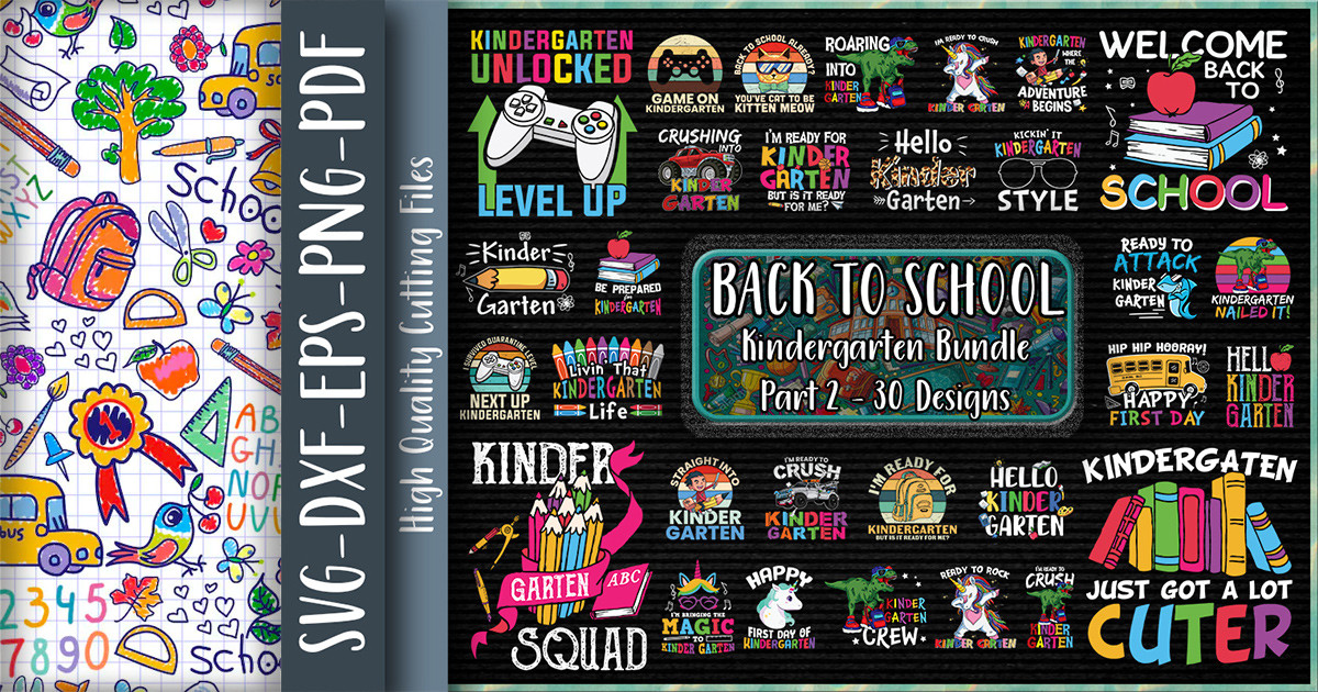 Kindergarten Back to School Bundle P2 Bundle · Creative Fabrica