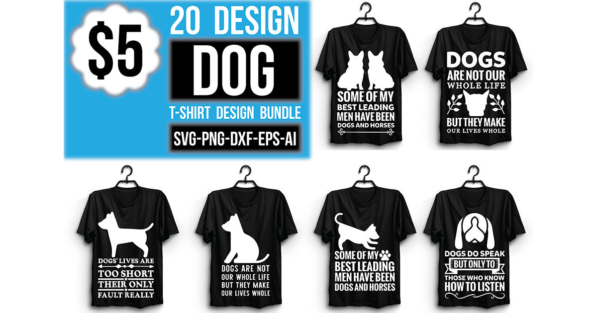 Dog T-Shirt Design Bundle Bundle · Creative Fabrica