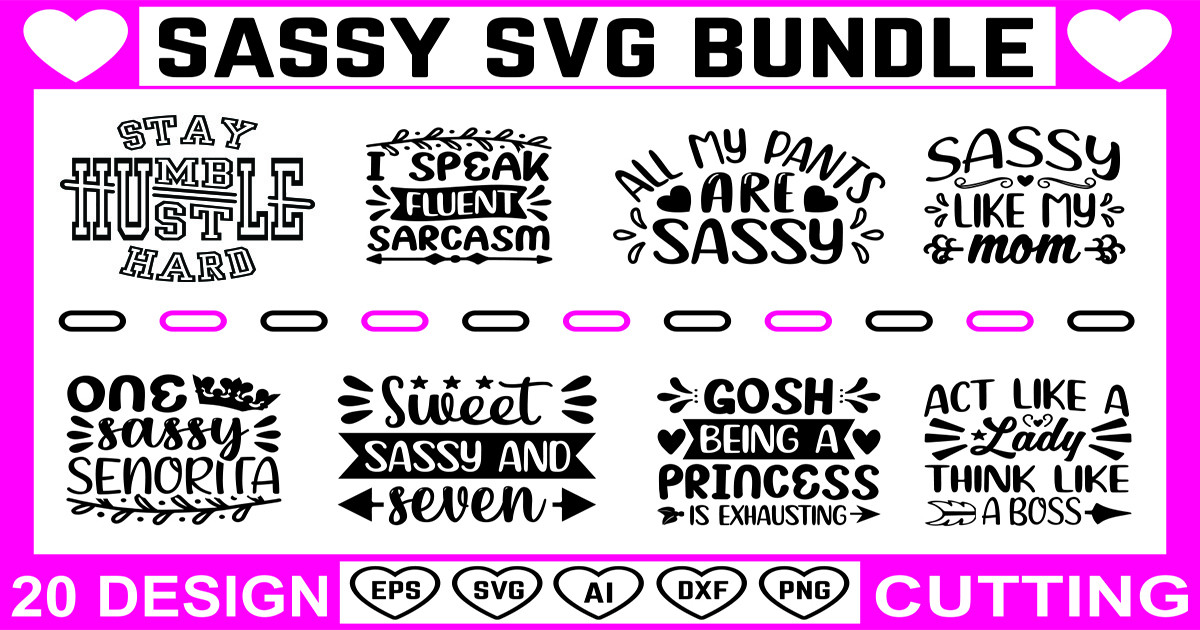 Sassy SVG Bundle Bundle · Creative Fabrica