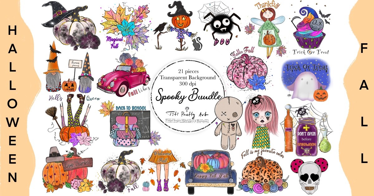 Spooky Halloween Bundle Bundle · Creative Fabrica