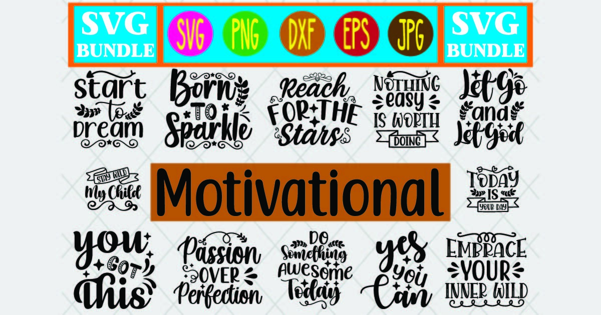 Motivational SVG Bundle Bundle · Creative Fabrica