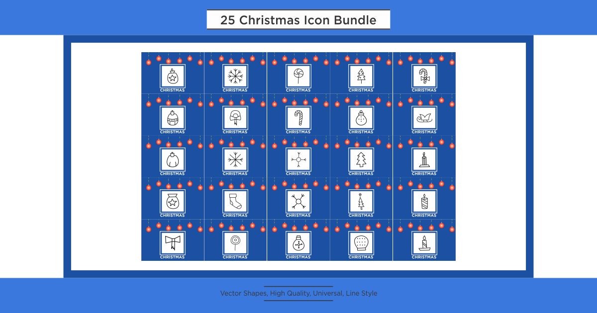 Christmas Icon Bundle 3 Bundle · Creative Fabrica