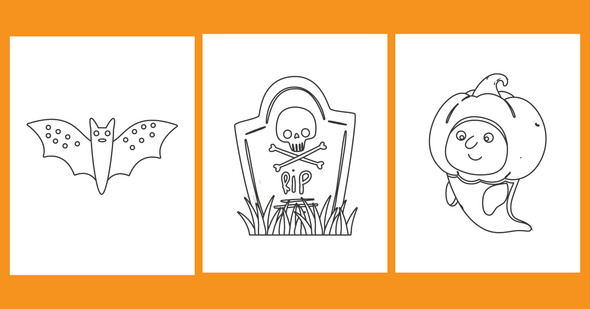 Halloween Coloring Pages Bundle Bundle · Creative Fabrica
