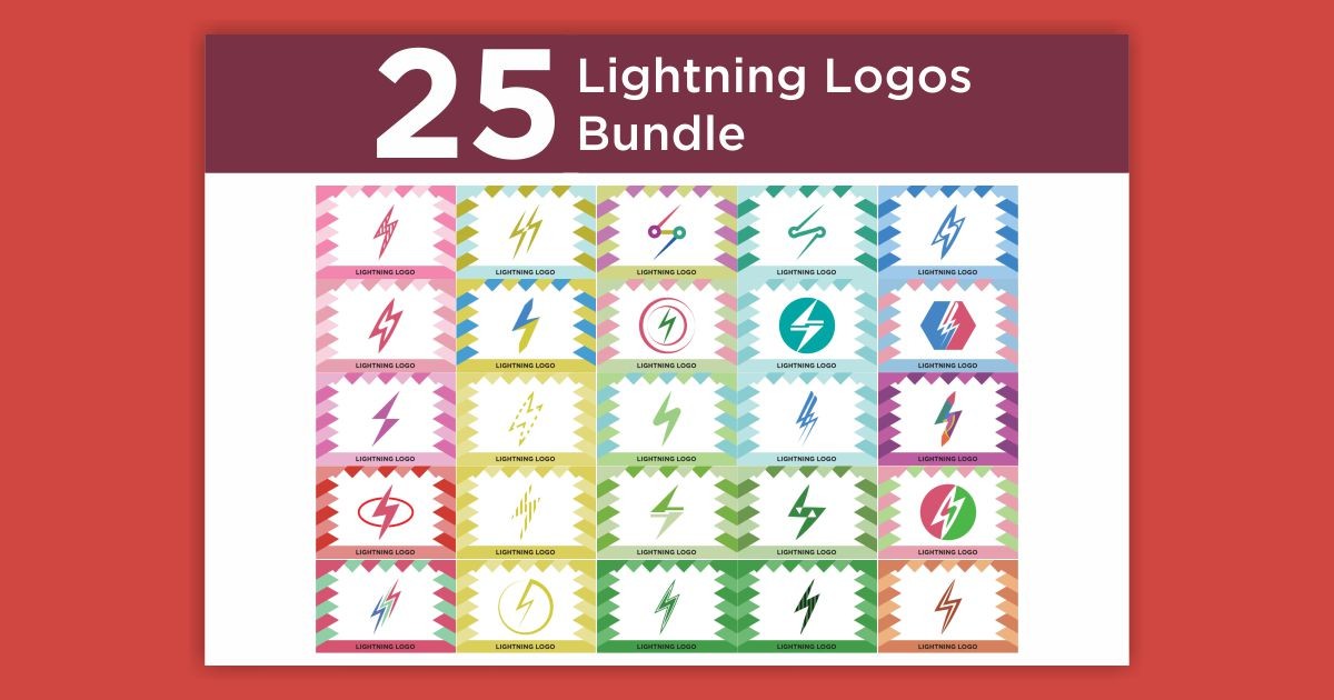 Lightning Logos Bundle 1 Bundle · Creative Fabrica