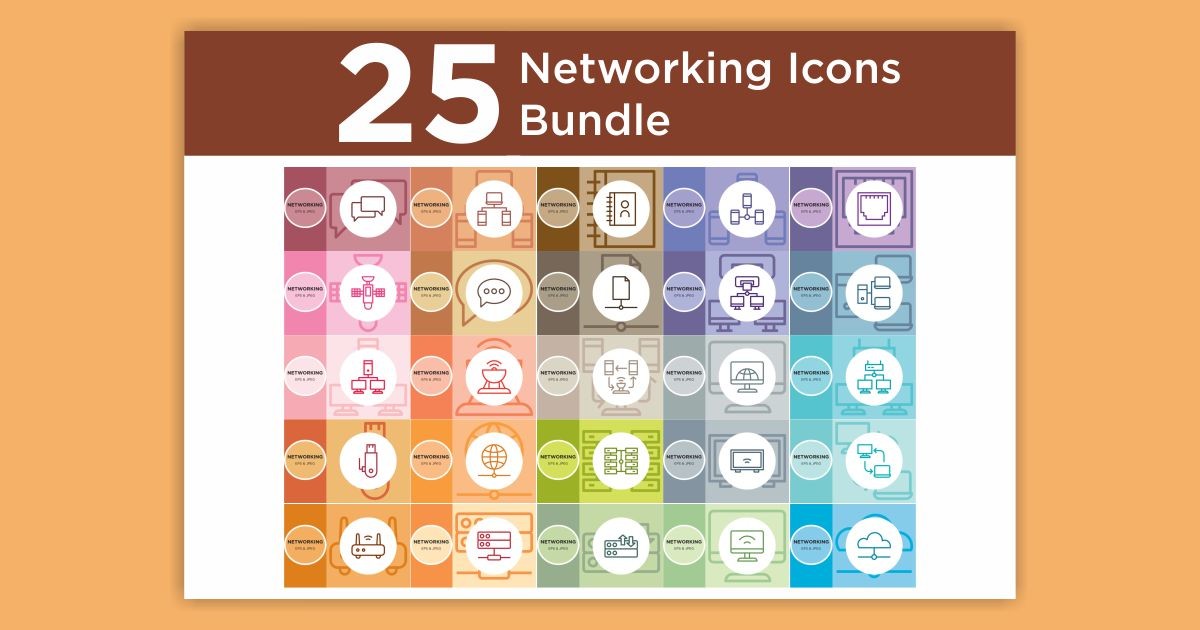 Networking Icon Bundle 1 Bundle · Creative Fabrica