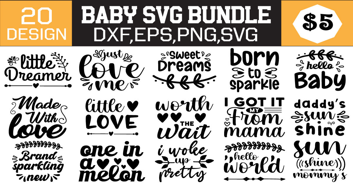 Baby SVG Bundle Bundle · Creative Fabrica