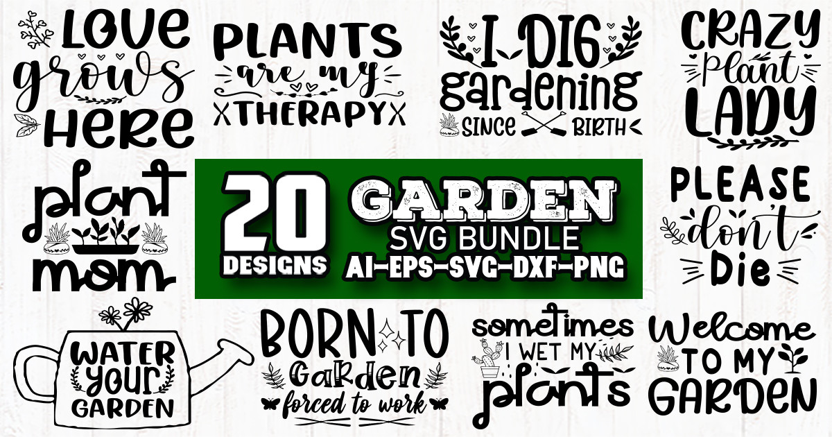 Garden SVG Bundle Bundle · Creative Fabrica