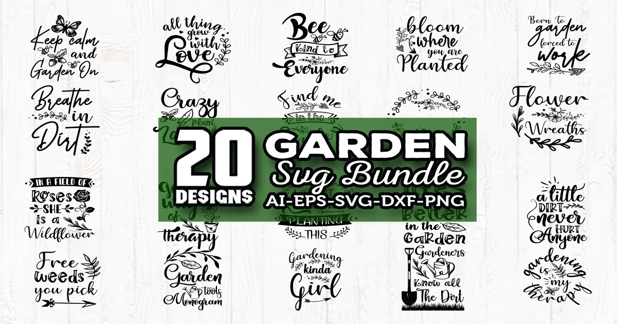 Garden SVG Bundle Vol.2 Bundle · Creative Fabrica