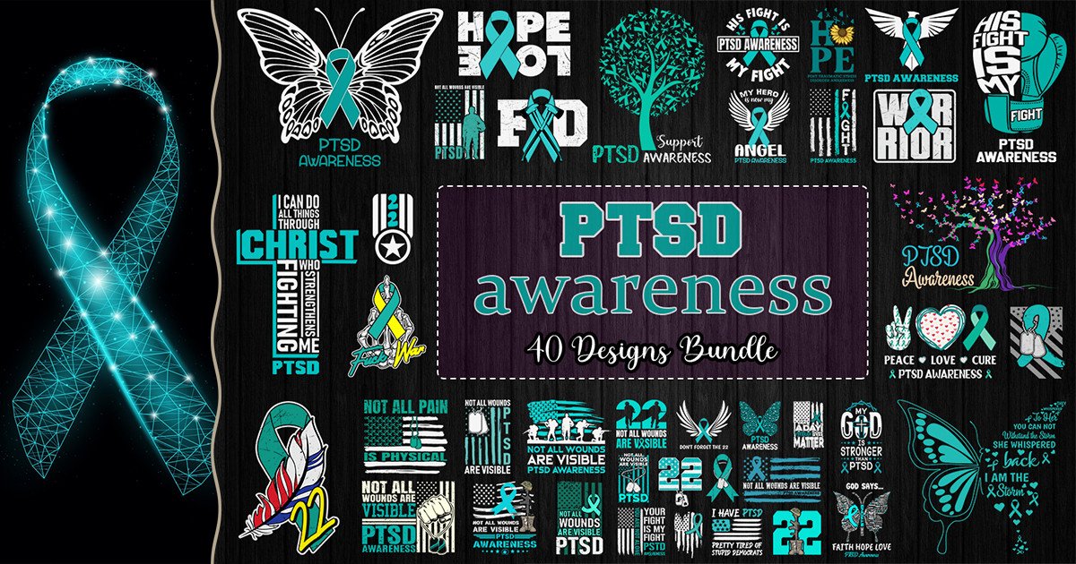 PTSD Awareness Design Bundle Bundle · Creative Fabrica
