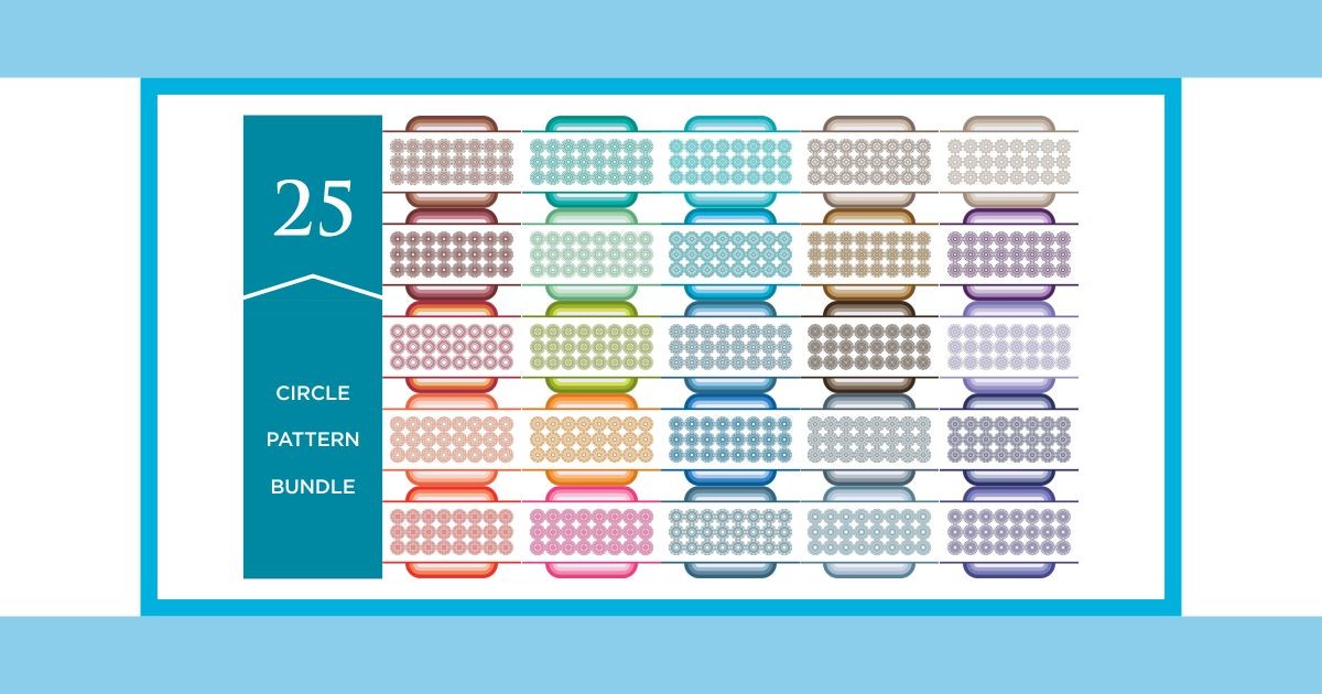 Circle Pattern Bundle 2 Bundle · Creative Fabrica