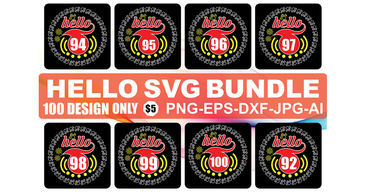 Hello SVG Bundle Bundle · Creative Fabrica