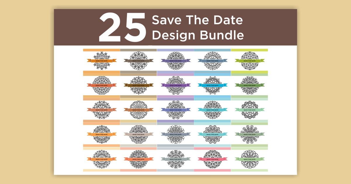 Save the Date Design Bundle 1 Bundle · Creative Fabrica