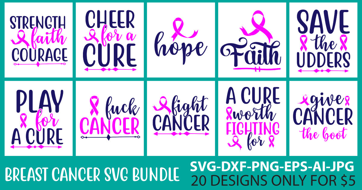 Breast Cancer Bundle Bundle · Creative Fabrica