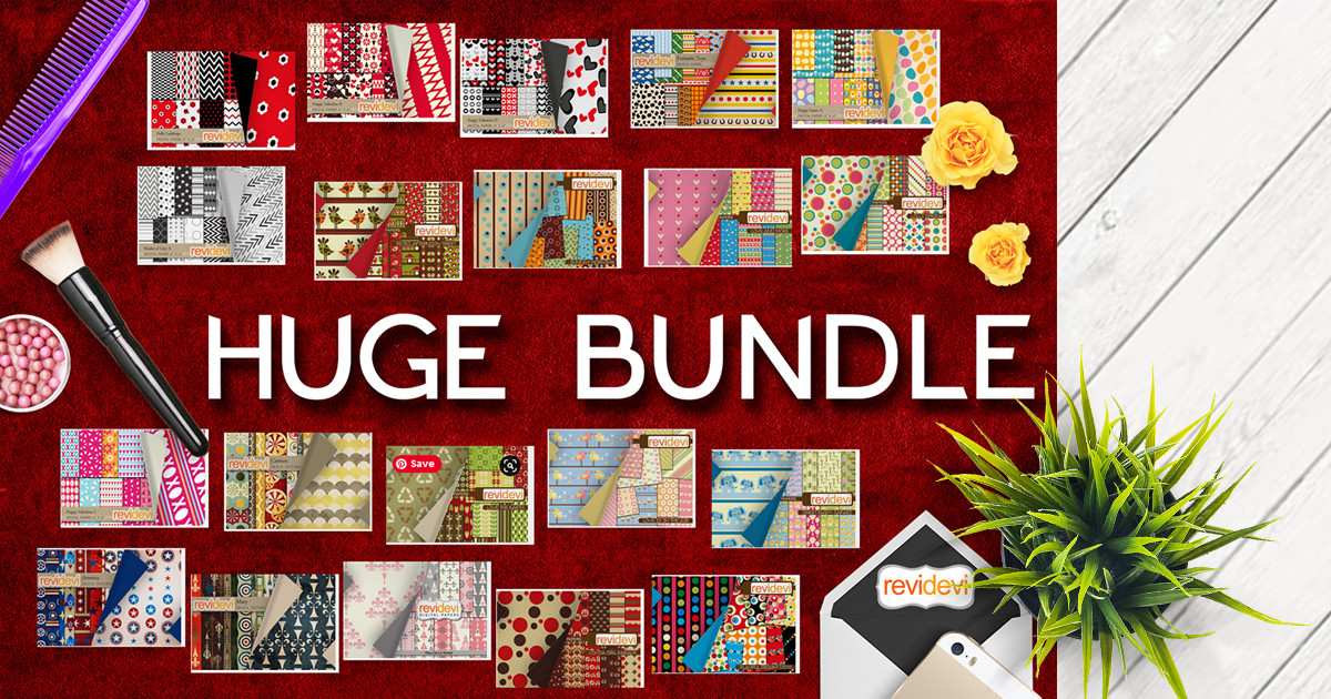 Digital Papers Bundle Bundle · Creative Fabrica