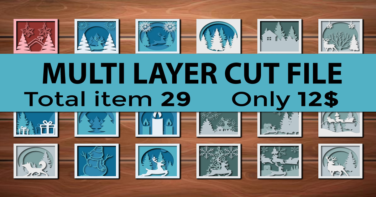 Christmas Multi Layer SVG Bundle 1 Bundle · Creative Fabrica