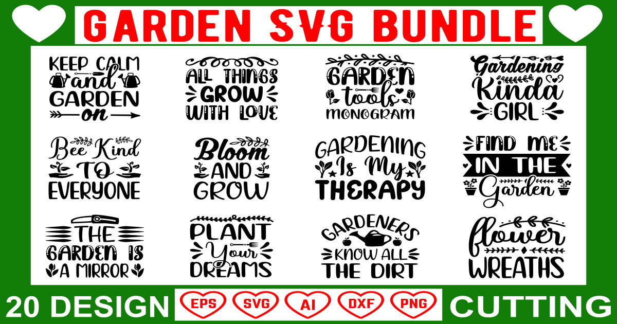 Garden SVG Bundle Vol 2 Bundle · Creative Fabrica