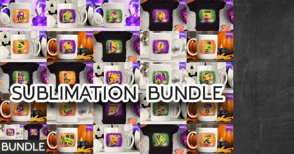 Halloween Alphabet Bundle Bundle · Creative Fabrica