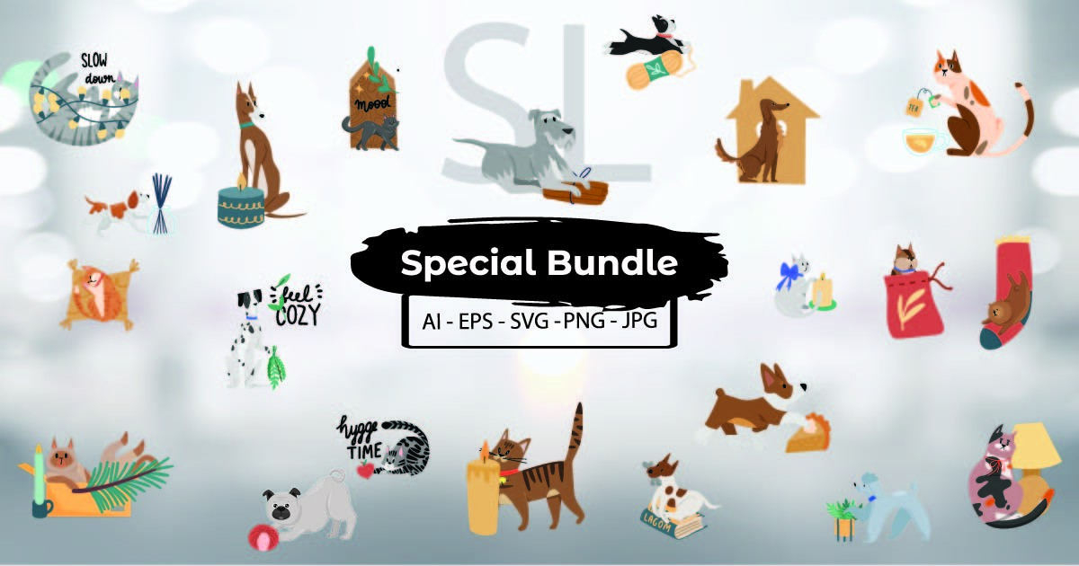 Cat and Dog Animal Activity Bundle Bundle · Creative Fabrica