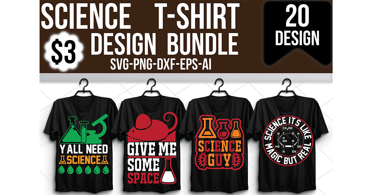 Science T-Shirt Design Bundle Bundle · Creative Fabrica