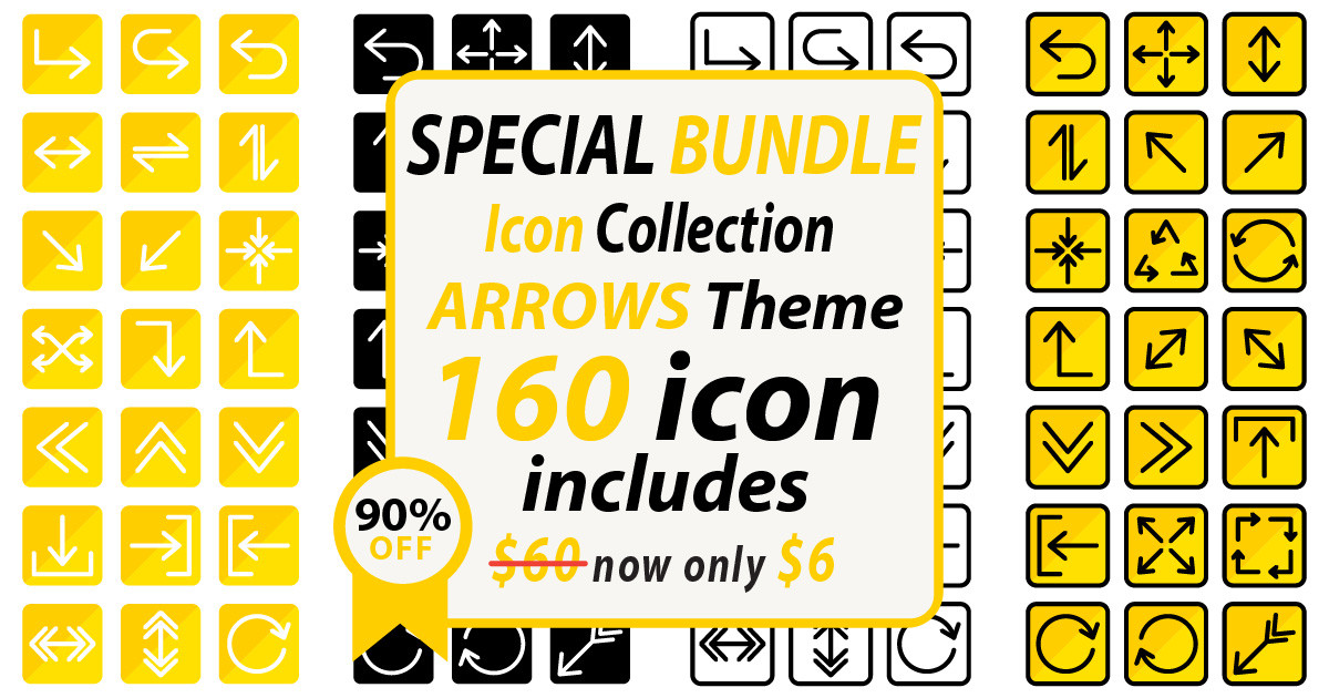 Arrow Icon Bundle Bundle · Creative Fabrica