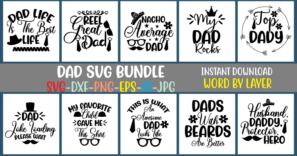 Dad SVG Bundle Bundle · Creative Fabrica