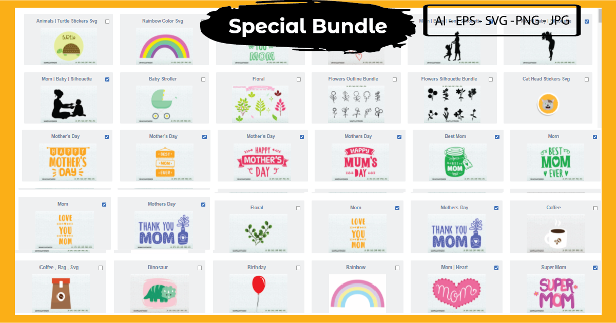 Mom Mothers Day Bundle Bundle · Creative Fabrica