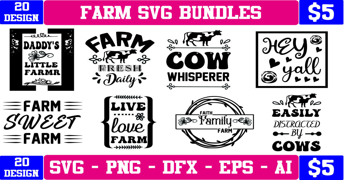 Farm SVG Bundle Bundle · Creative Fabrica
