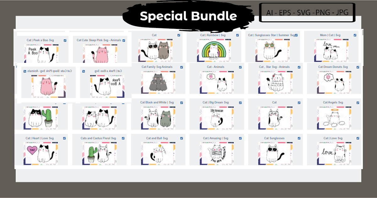 Cat Animals Bundle Bundle · Creative Fabrica