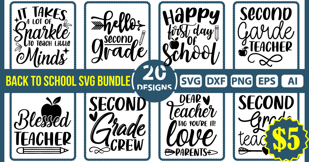 Back to School SVG Bundle Vol 2 Bundle · Creative Fabrica