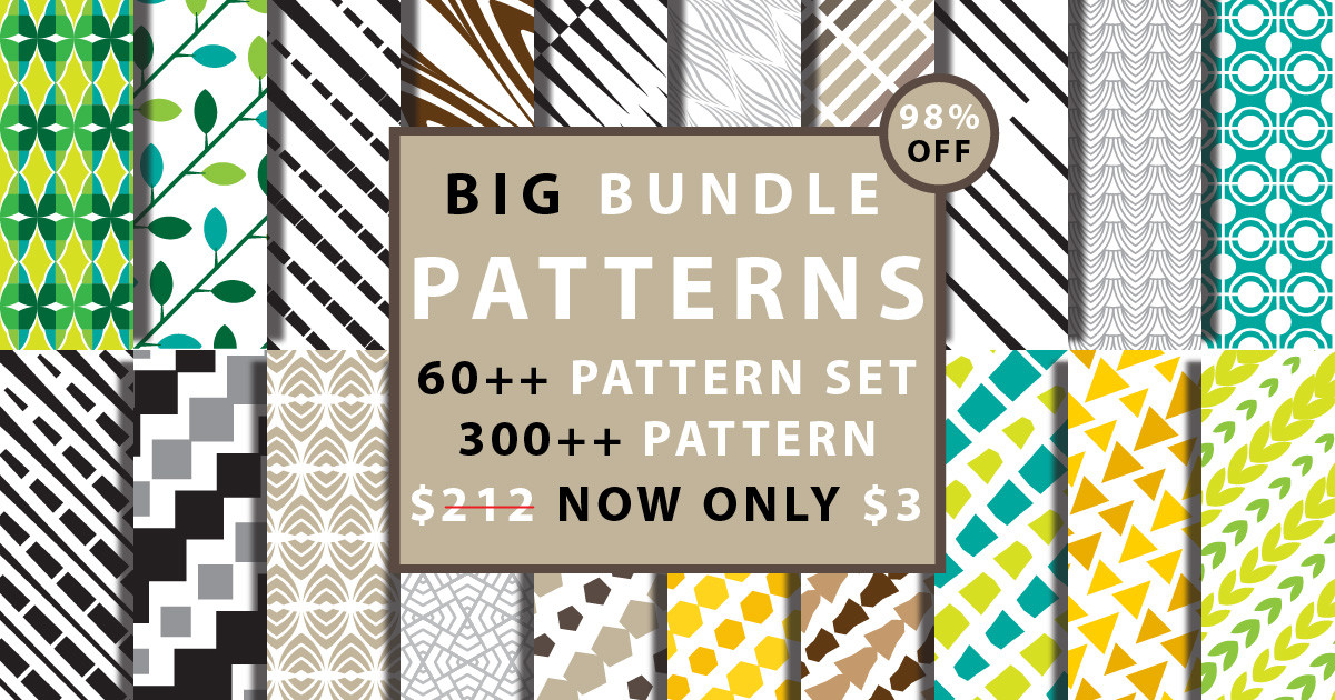 Seamless Patterns Bundle Bundle · Creative Fabrica