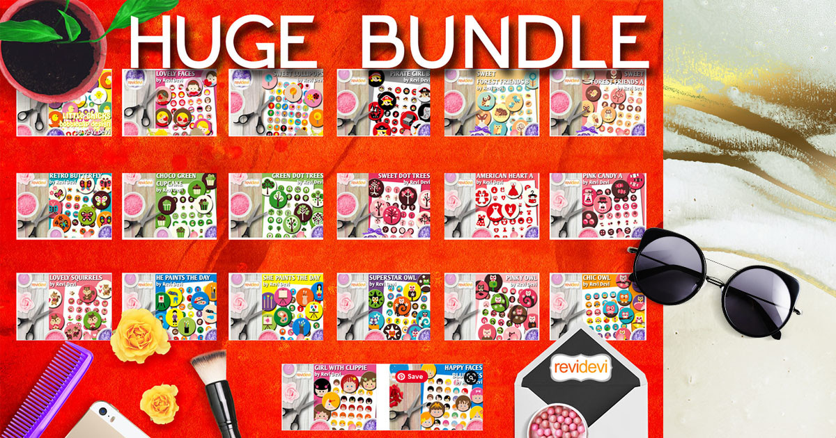Printable Circle Graphics Huge Bundle Bundle · Creative Fabrica