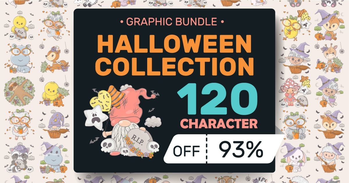 Halloween Animals Big Bundle Bundle · Creative Fabrica