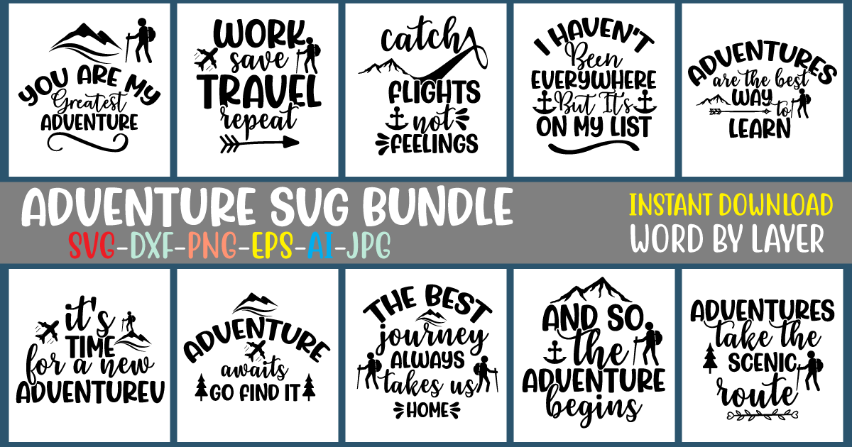 Adventure SVG Bundle Bundle · Creative Fabrica