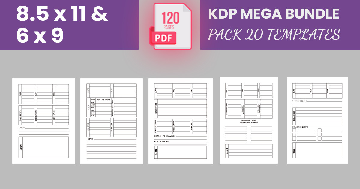 KDP Template Mega Bundle Bundle · Creative Fabrica