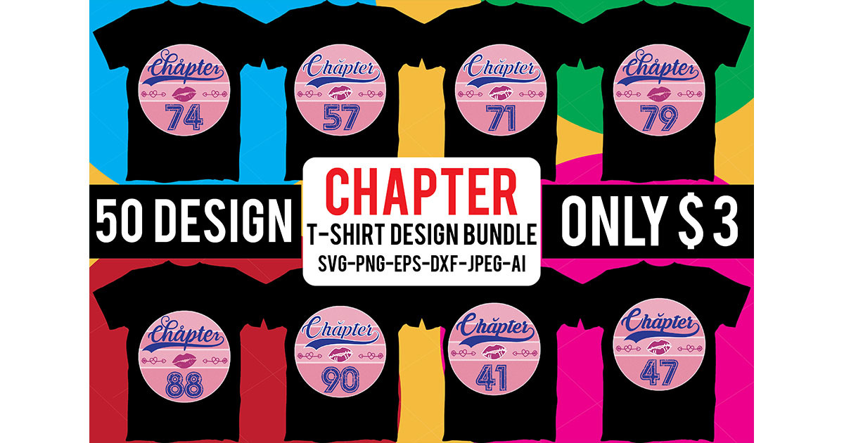 Chapter T-Shirt Design Bundle Bundle · Creative Fabrica