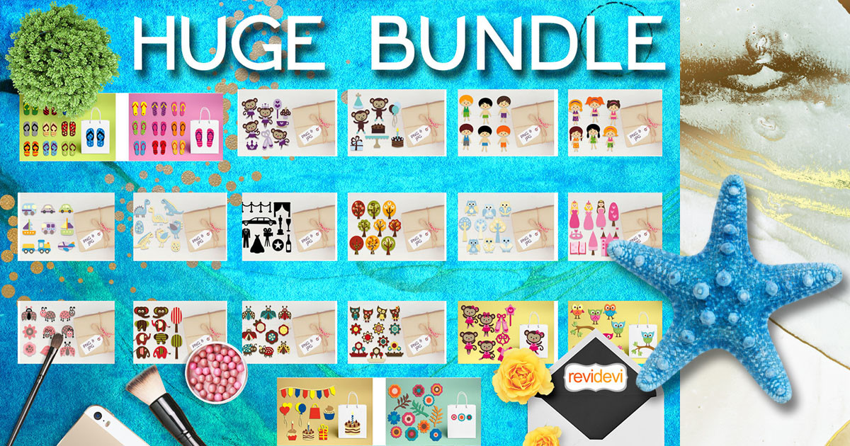 Kids Cute Illustrations Huge Bundle Bundle · Creative Fabrica